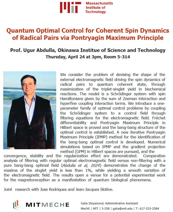MIT Lecture | Okinawa Institute of Science and Technology OIST